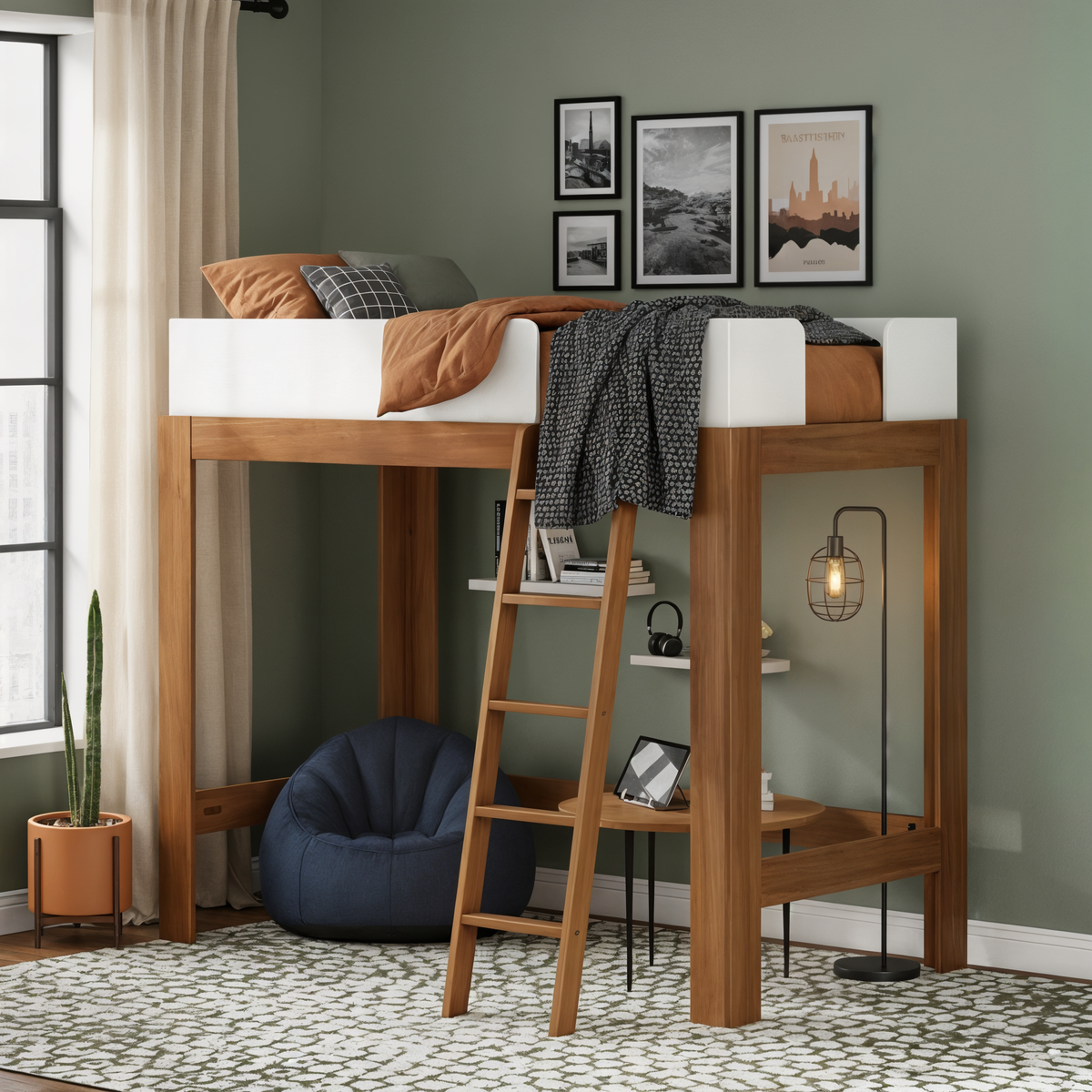 Twin-Size Loft Beds for Adults: Heavy-Duty & Sturdy – Bunk Beds for Adults